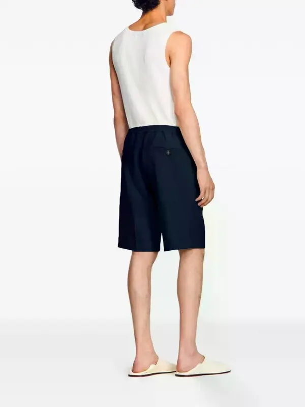 Sandro Jersey Bermuda Shorts - Blue
