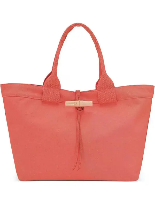 Longchamp Le Roseau Large Tote - Orange