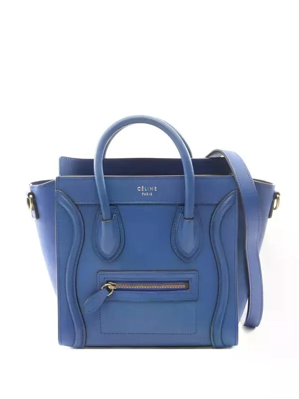Celine 2000s Nano Luggage Shopper Tote - Blue