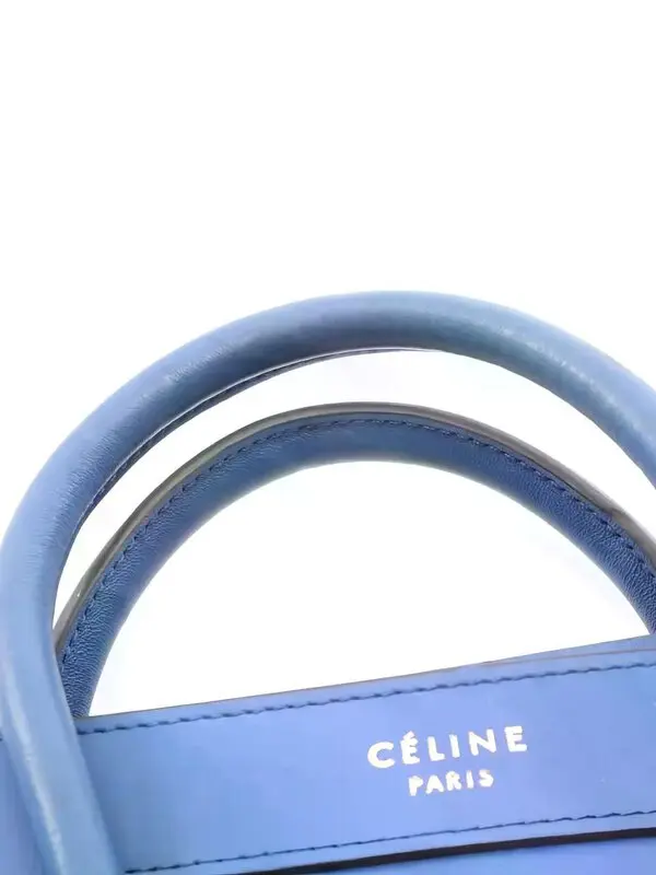 Celine 2000s Nano Luggage Shopper Tote - Blue