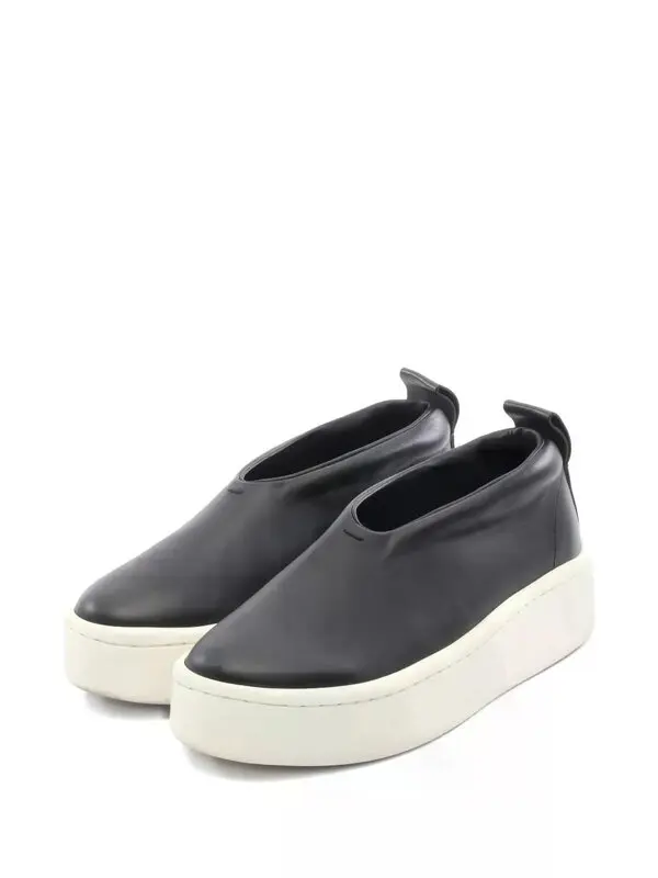 JIL SANDER 2010s Platform Leather Sneakers