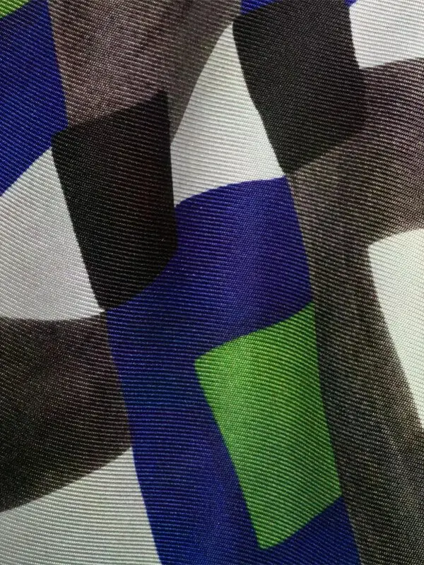 Miu Miu Printed Silk Scarf - Brown