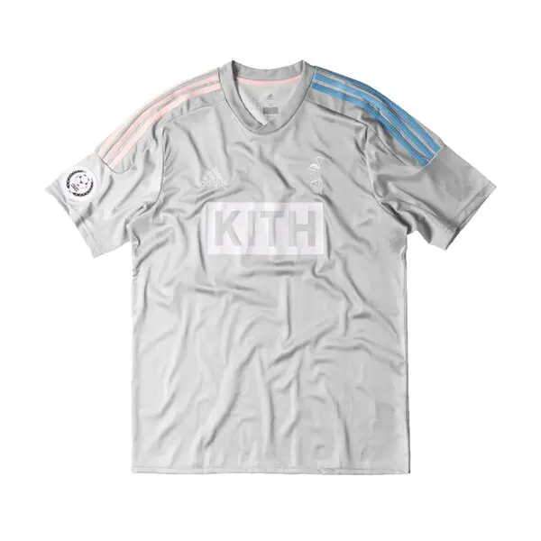Kith Adidas Soccer Flamingos Away Game Jersey - Grey