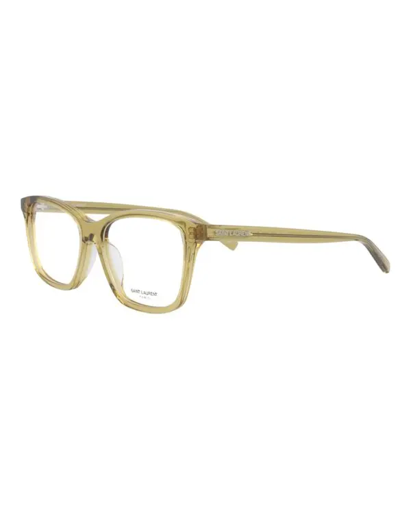 Saint Laurent Square Eyeglasses/30011684005 - Yellow/transparent (sl482