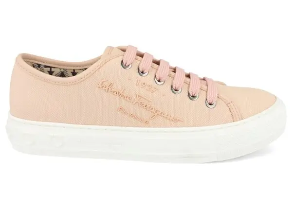 FERRAGAMO Mediterranean Canvas Low-top Sneakers