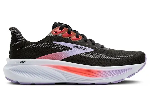 Brooks Ghost 17 - Black/purple/coral