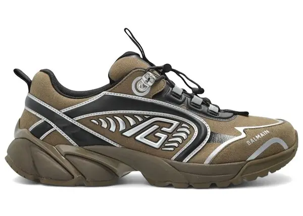 Balmain Cosmic Dust Sneakers - Khaki