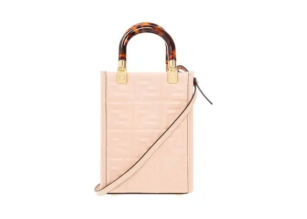 Fendi Sunshine Mini Shopper Bag - Pink