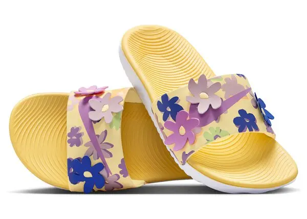 Nike Kawa Slide Se - Soft Yellow/silt Red/sapphire
