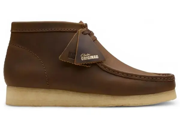 Clarks Originals Wallabee Leather Boots - Beeswax