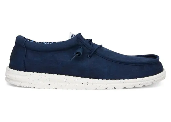 HEY DUDE Wally Stretch Canvas - Navy Blue