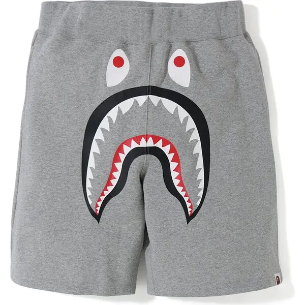 A BATHING APE Shark Sweat Shorts - Grey/blue