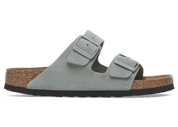 BIRKENSTOCK Arizona Soft Footbed Suede Leather - Pure Sage