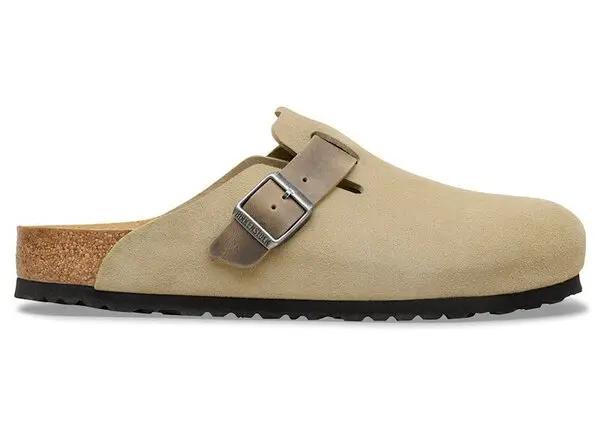 BIRKENSTOCK Boston Mixed Leather - Faded Khaki