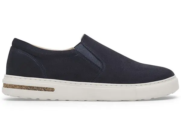 BIRKENSTOCK Oswego Suede Leather Slip-on Sneakers - Midnight Blue