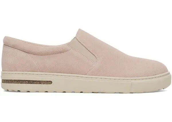 BIRKENSTOCK Oswego Suede Leather Slip-on Shoes - Light Rose