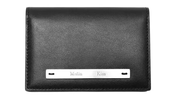 MATIN KIM Slim Metal Business Wallet - Black