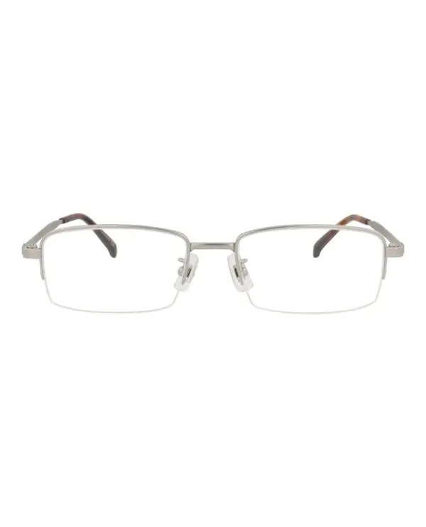 Dunhill Square Frame Titanium Optical Frames - Silver Silver Transparent (du0016oj/30009715/004)