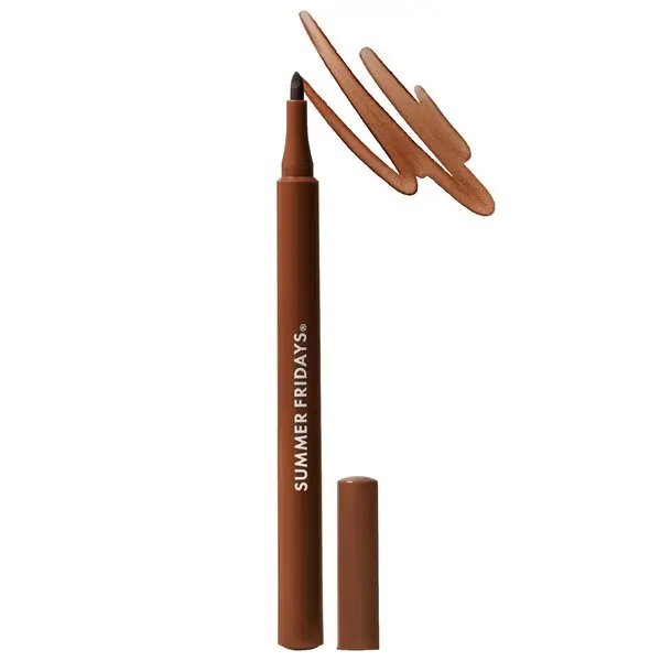 Summer Fridays Flushed Lip Stain 12hr Long-lasting Lip Tint - Mocha - Deep Neutral Brown