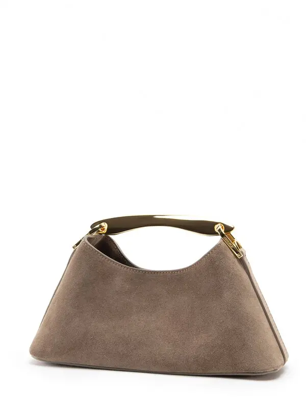ELLEME Mini Boomerang Suede Bag - Taupe