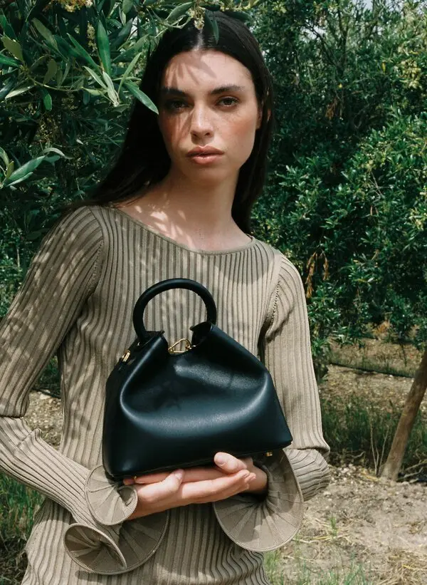 ELLEME Baozi Leather Handbag - Black