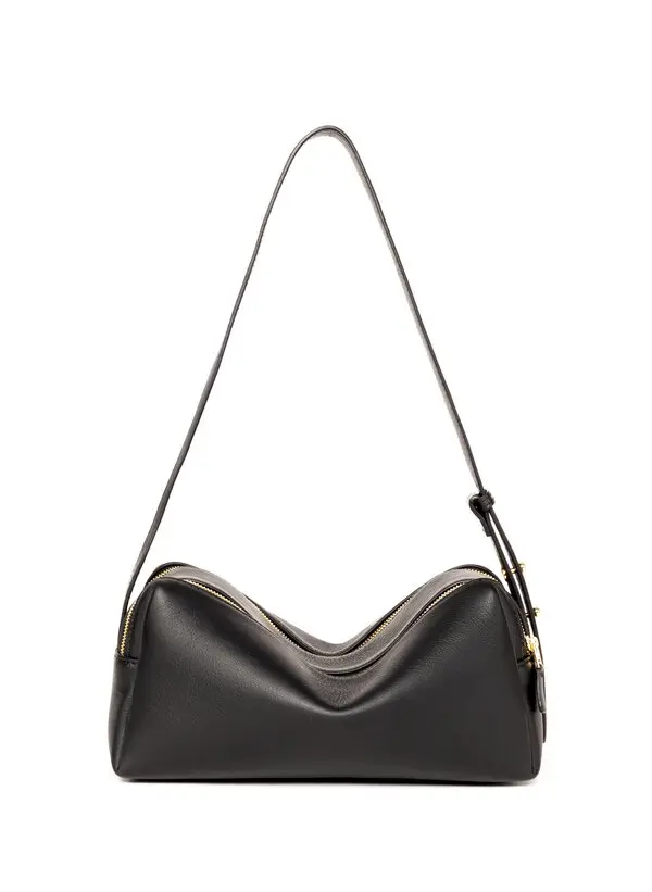 ELLEME Trousse Pebbled Leather Bag - Black