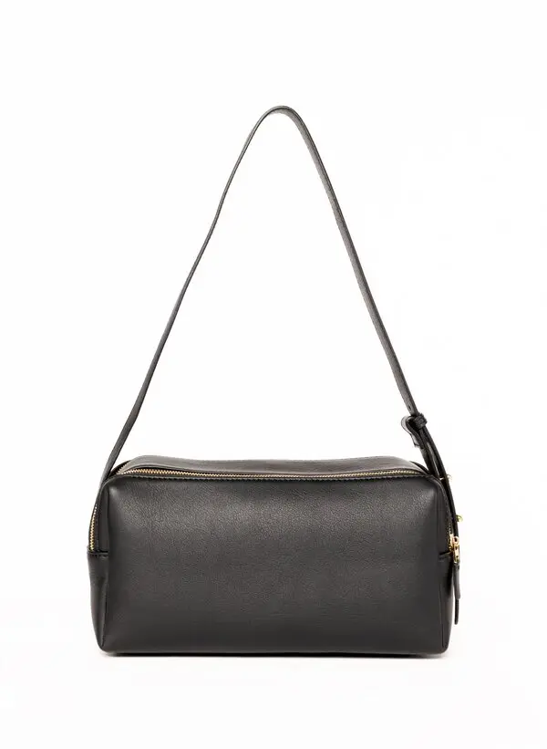 ELLEME Trousse Pebbled Leather Bag - Black