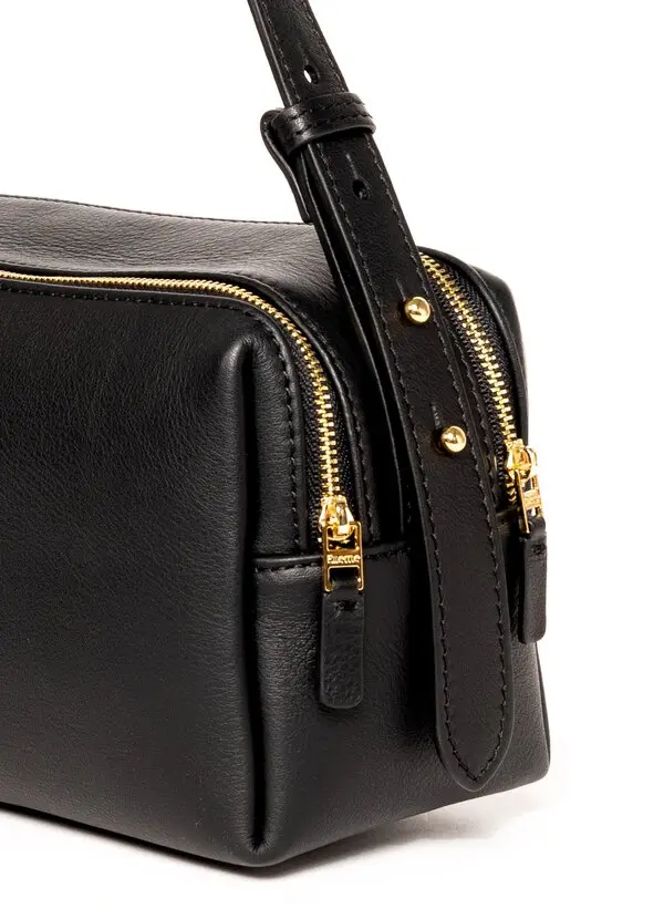 ELLEME Trousse Pebbled Leather Bag - Black