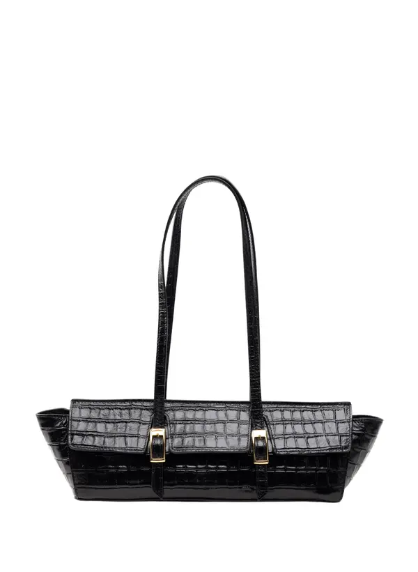 ELLEME Le Bateau Croco Embossed Leather - Black