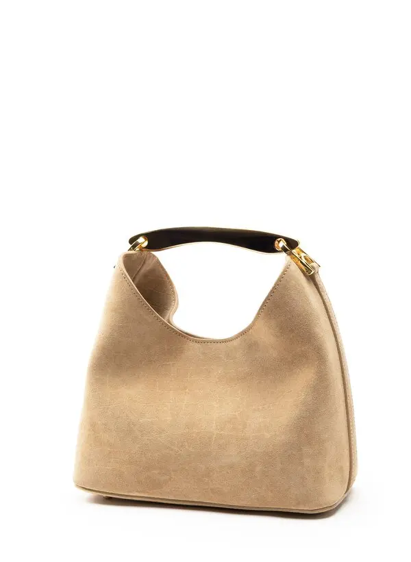 ELLEME Boomerang Small Croco Suede - Beige