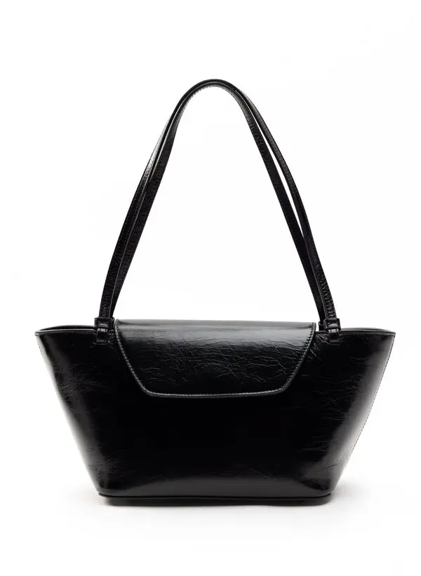 ELLEME Courrier Tote Vintage Leather - Black