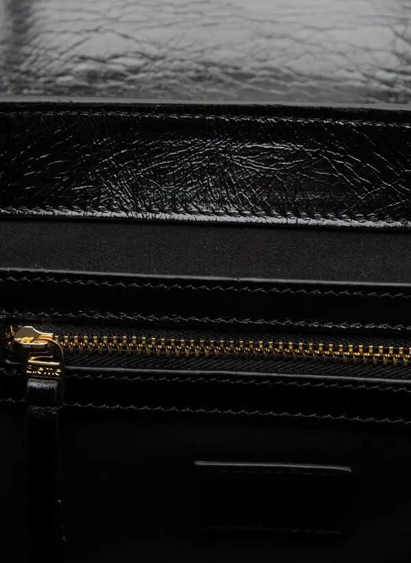 ELLEME Courrier Tote Vintage Leather - Black