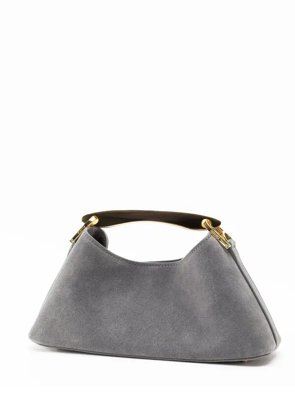ELLEME Mini Boomerang Suede Handbag - Grey