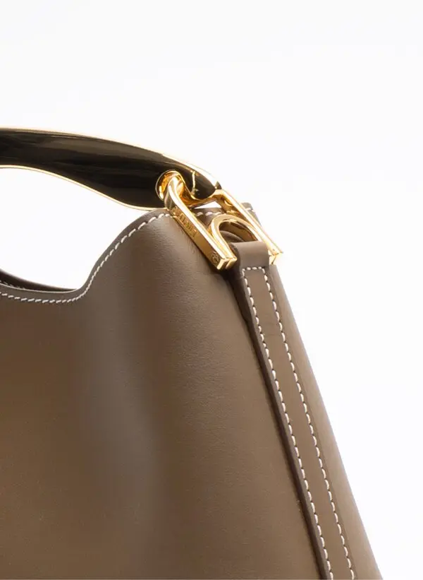 ELLEME Mini Boomerang Leather Top Handle Bag