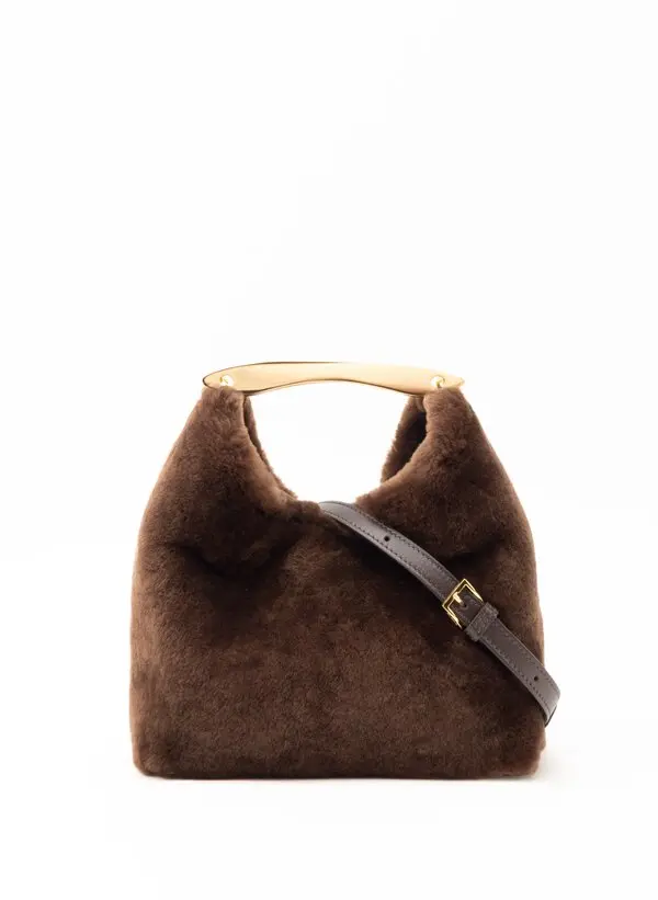 ELLEME Small Boomerang Shearling - Brownie