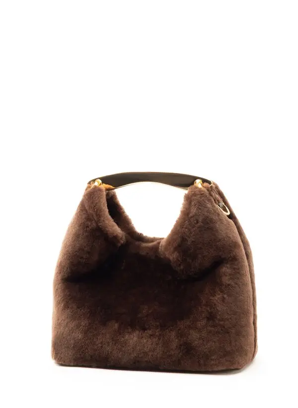 ELLEME Small Boomerang Shearling - Brownie