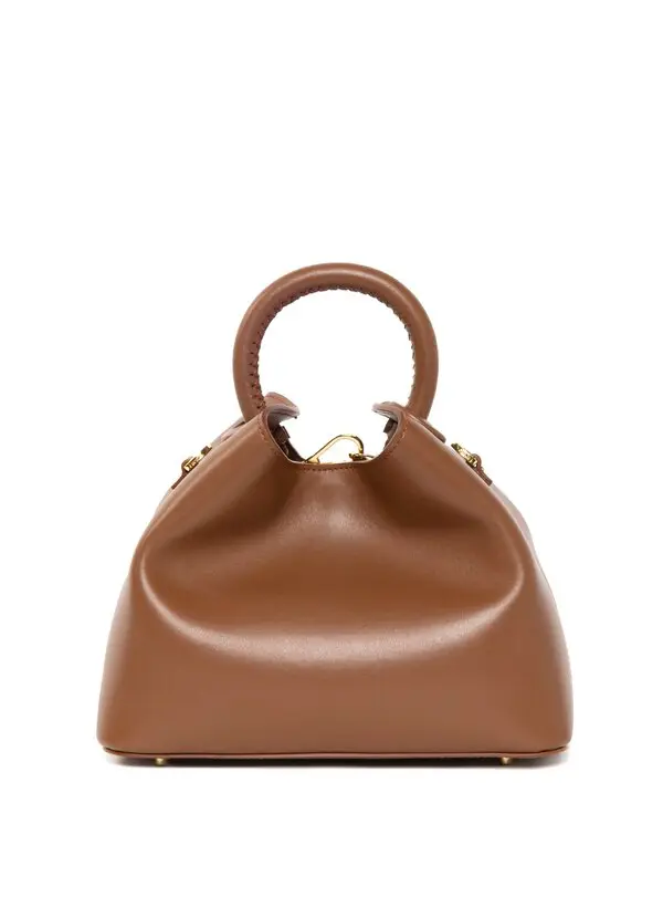 ELLEME Baozi Leather Top Handle Bag - Cognac