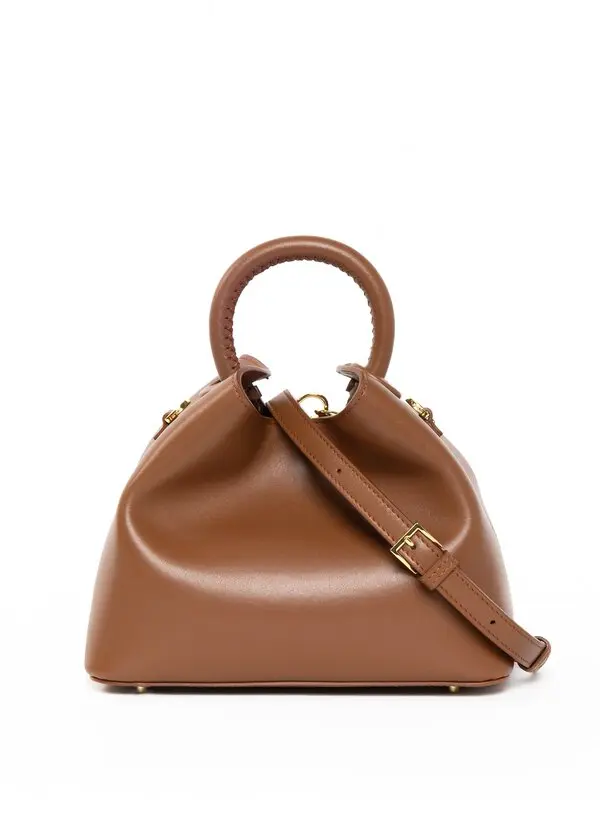 ELLEME Baozi Leather Top Handle Bag - Cognac