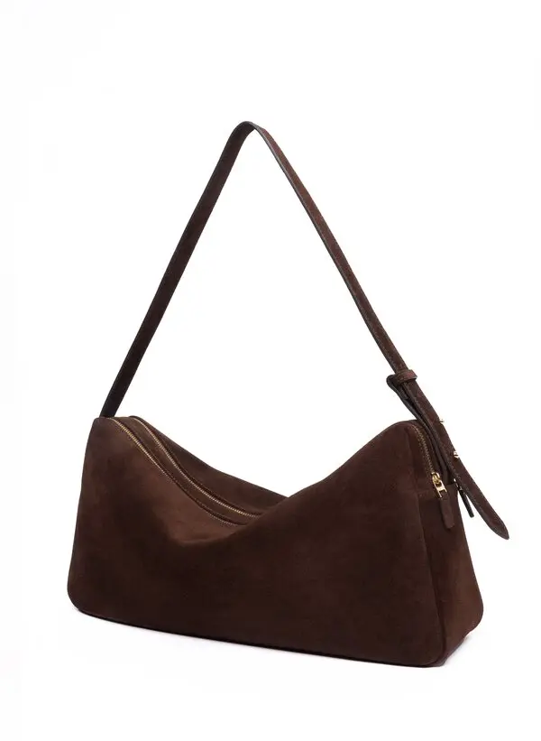 ELLEME Trousse Large Suede - Brownie