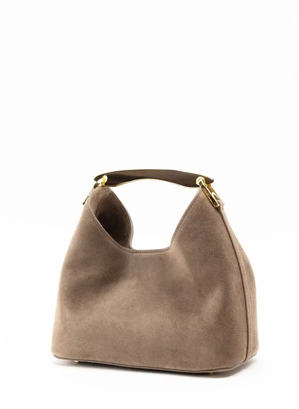 ELLEME Small Boomerang Suede - Taupe