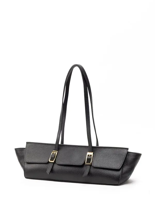 ELLEME Le Bateau Pebbled Leather - Black