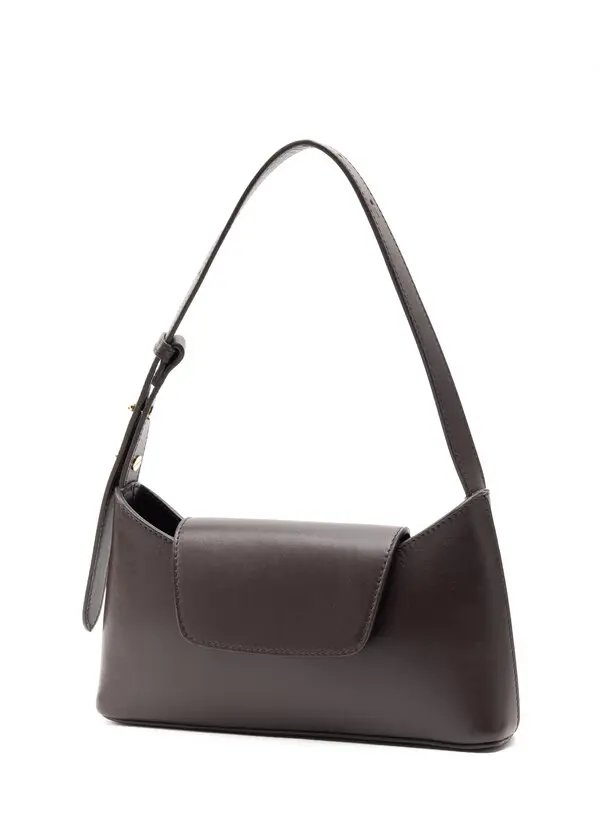 ELLEME Envelope Leather Shoulder Bag - Tabacco