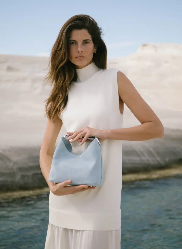 ELLEME Small Boomerang Bag - Light Blue