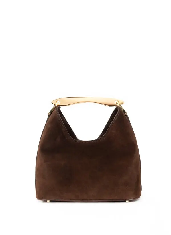 ELLEME Small Boomerang Suede Handbag - Brownie
