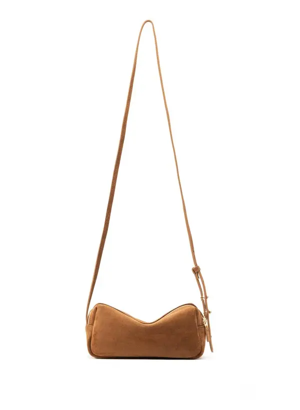 ELLEME Mini Trousse Suede - Cognac