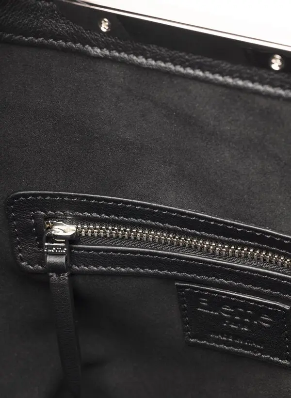 ELLEME Gemini Pebbled Leather Tote - Black