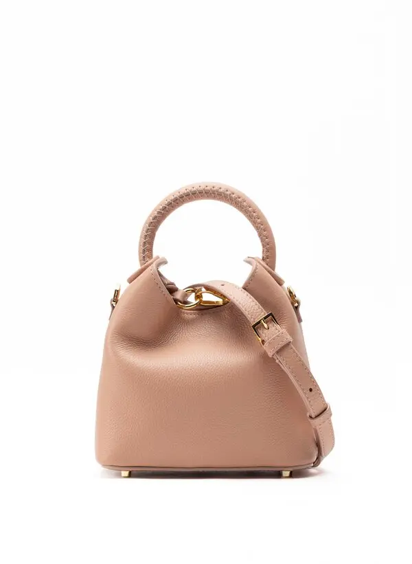 ELLEME Madeleine Pebbled Leather Bag - Dust Pink