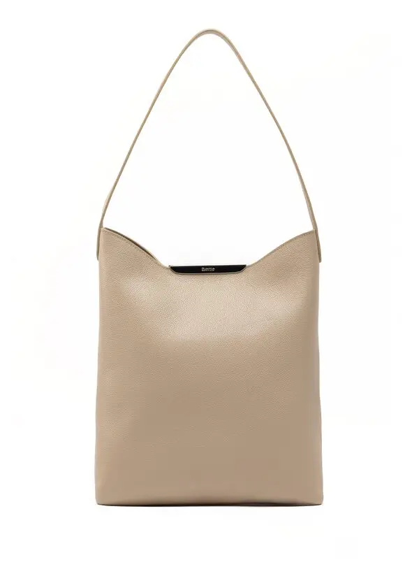 ELLEME Gemini Pebbled Leather Tote - Taupe