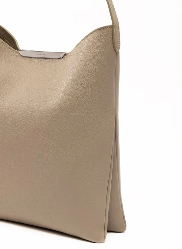 ELLEME Gemini Pebbled Leather Tote - Taupe