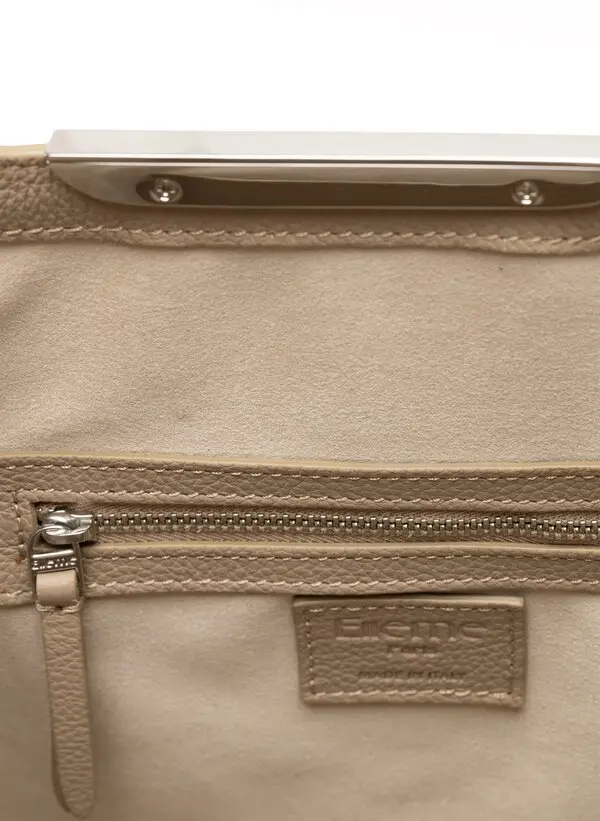 ELLEME Gemini Pebbled Leather Tote - Taupe